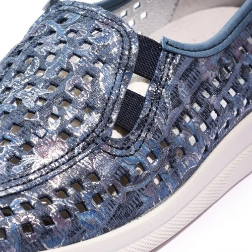 Женские летние туфли Ilse (Ильзе) с перфорацией , Frankenschuhe, синие ...