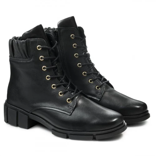 Женские ботинки на шнуровке Kibu Stiefel, Solidus, черные | Заказать за ...