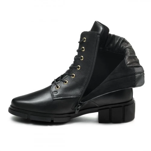 Женские ботинки на шнуровке Kibu Stiefel, Solidus, черные | Заказать за ...